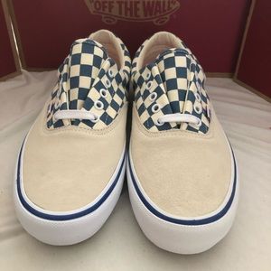 Vans | Shoes | Vans Checkerboard Era Pro Cream Blue | Poshmark